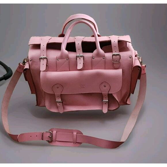 Grafea | Bags | Grafea Pastel Pink Double Buckle Lina Handbag Crossbody ...